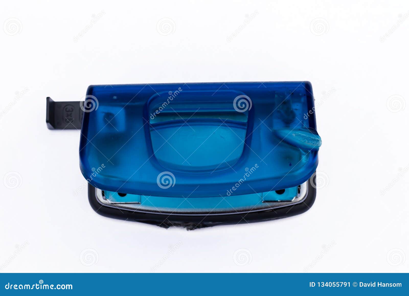 Blue Plastic Manual Hole Puncher Stock Image - Image of device, tool ...