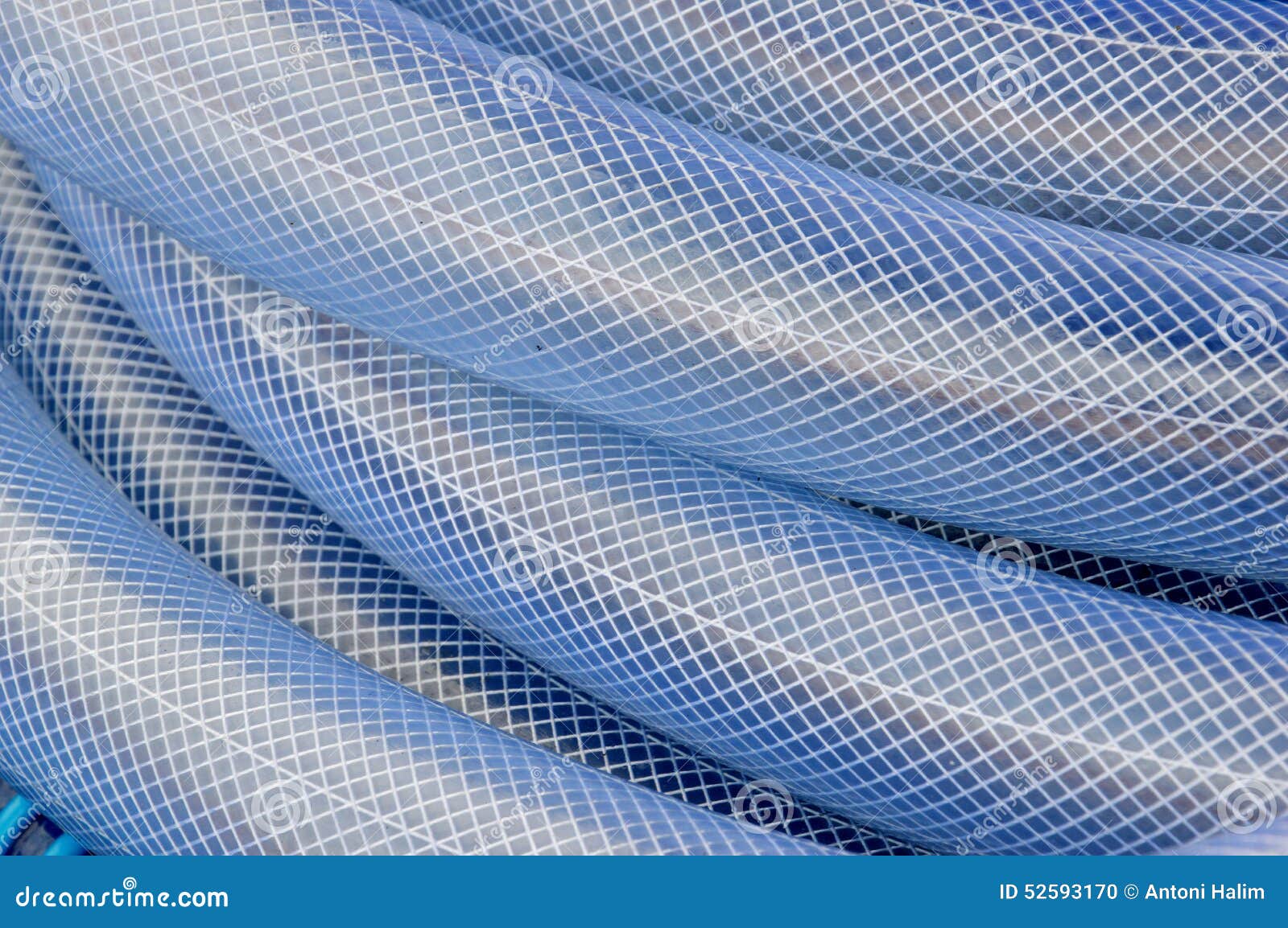 Blue Plastic Hose Background Stock Photo - Image of industrial ...