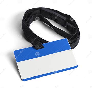 Blue Plastic ID Card stock image. Image of black, hello - 31402427