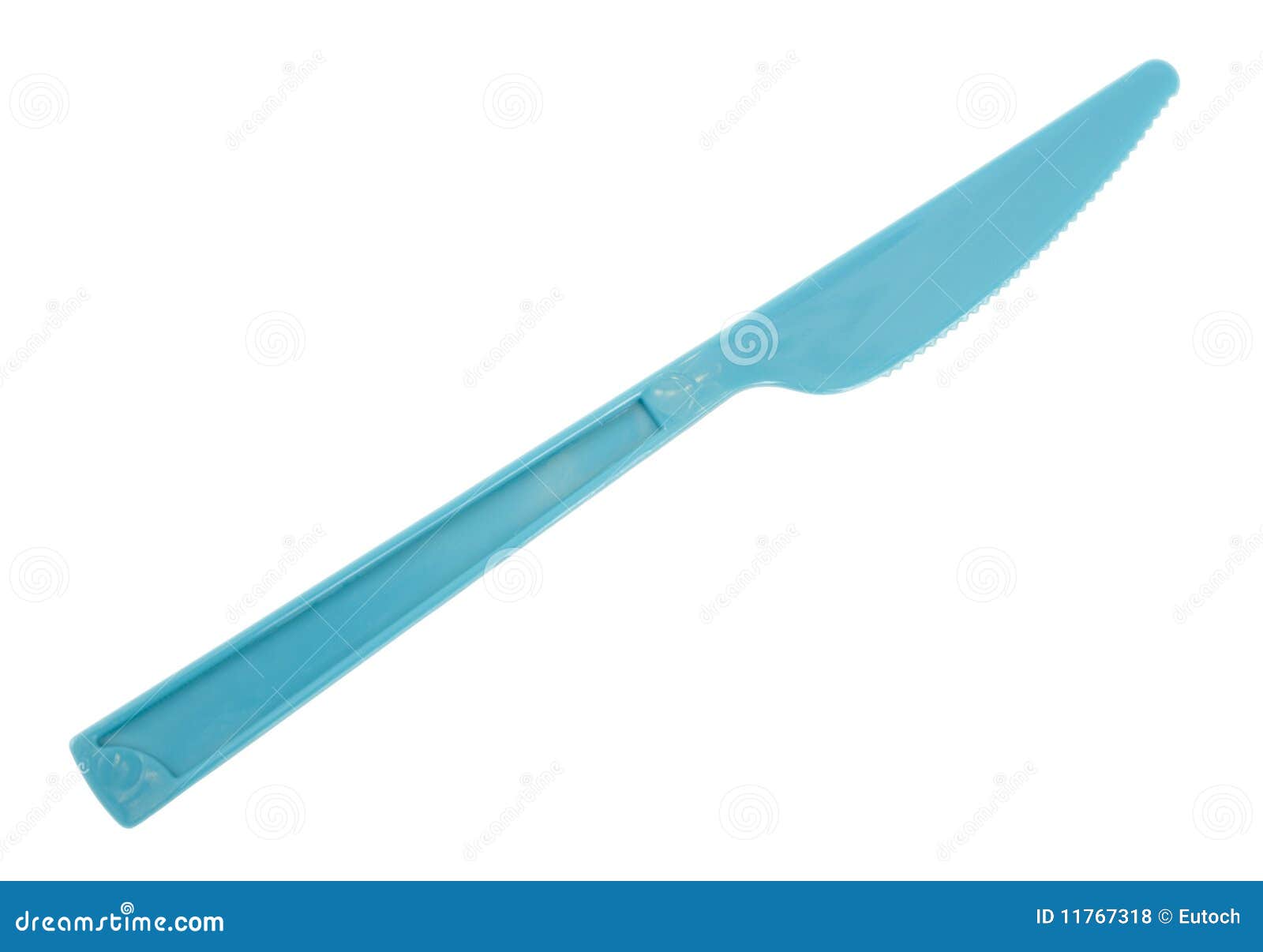 Blue Plastic Knife stock photo. Image of path, blue, tableware - 11767318