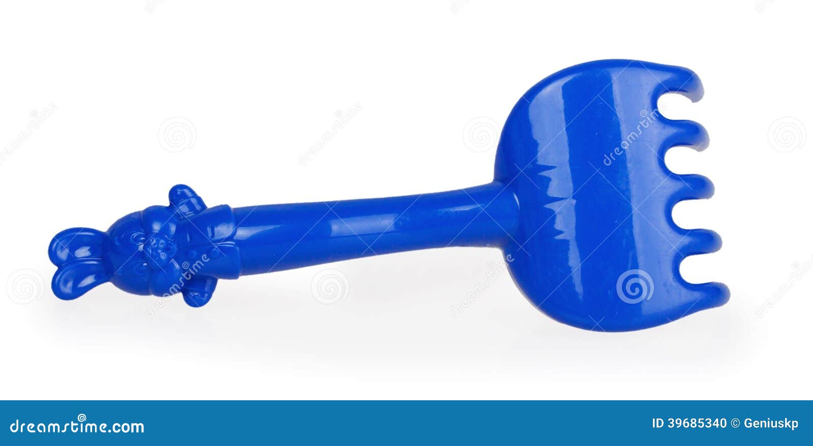 Blue plastic rake stock photo. Image of closeup, blue - 39685340
