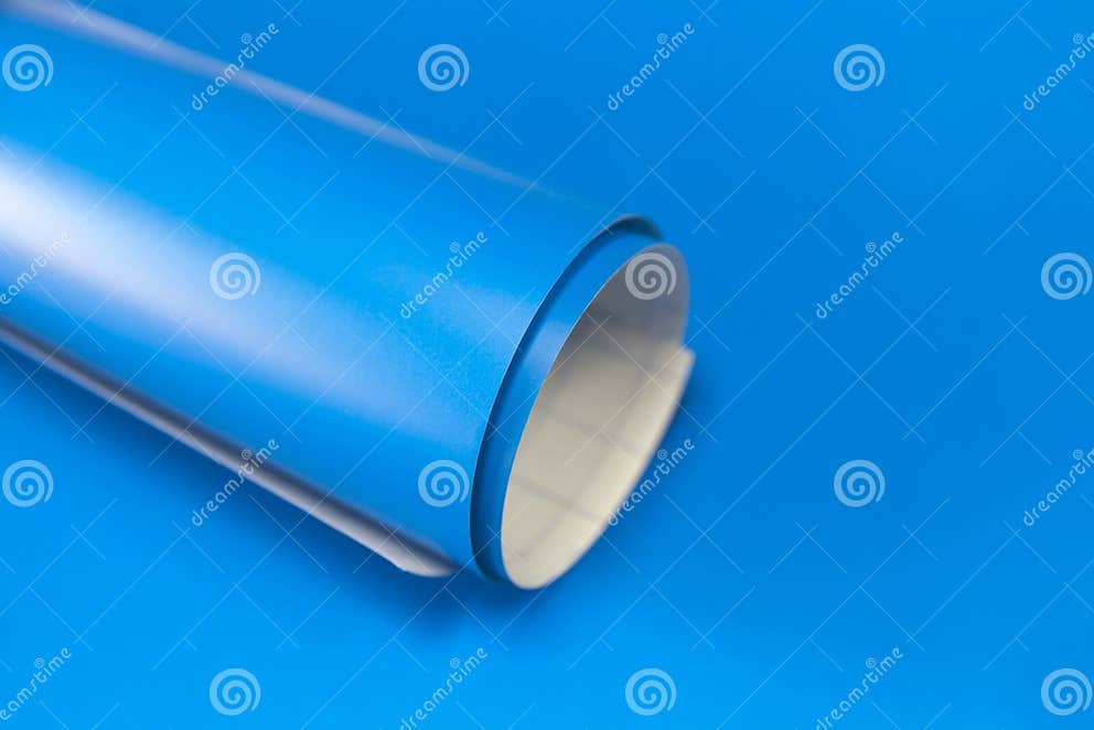 Blue plastic roll stock image. Image of design, diagram - 31063615