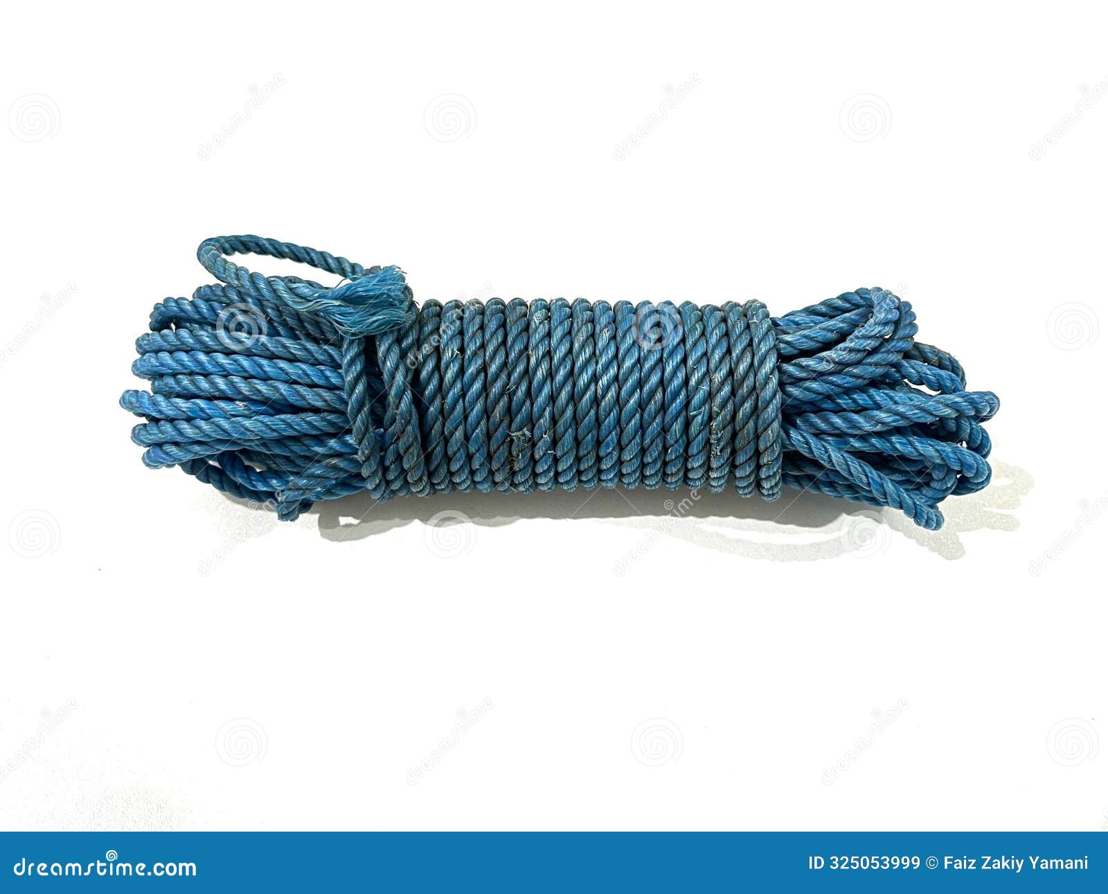 Plastic Rope Isolated on White Background Stock Image - Image of ...