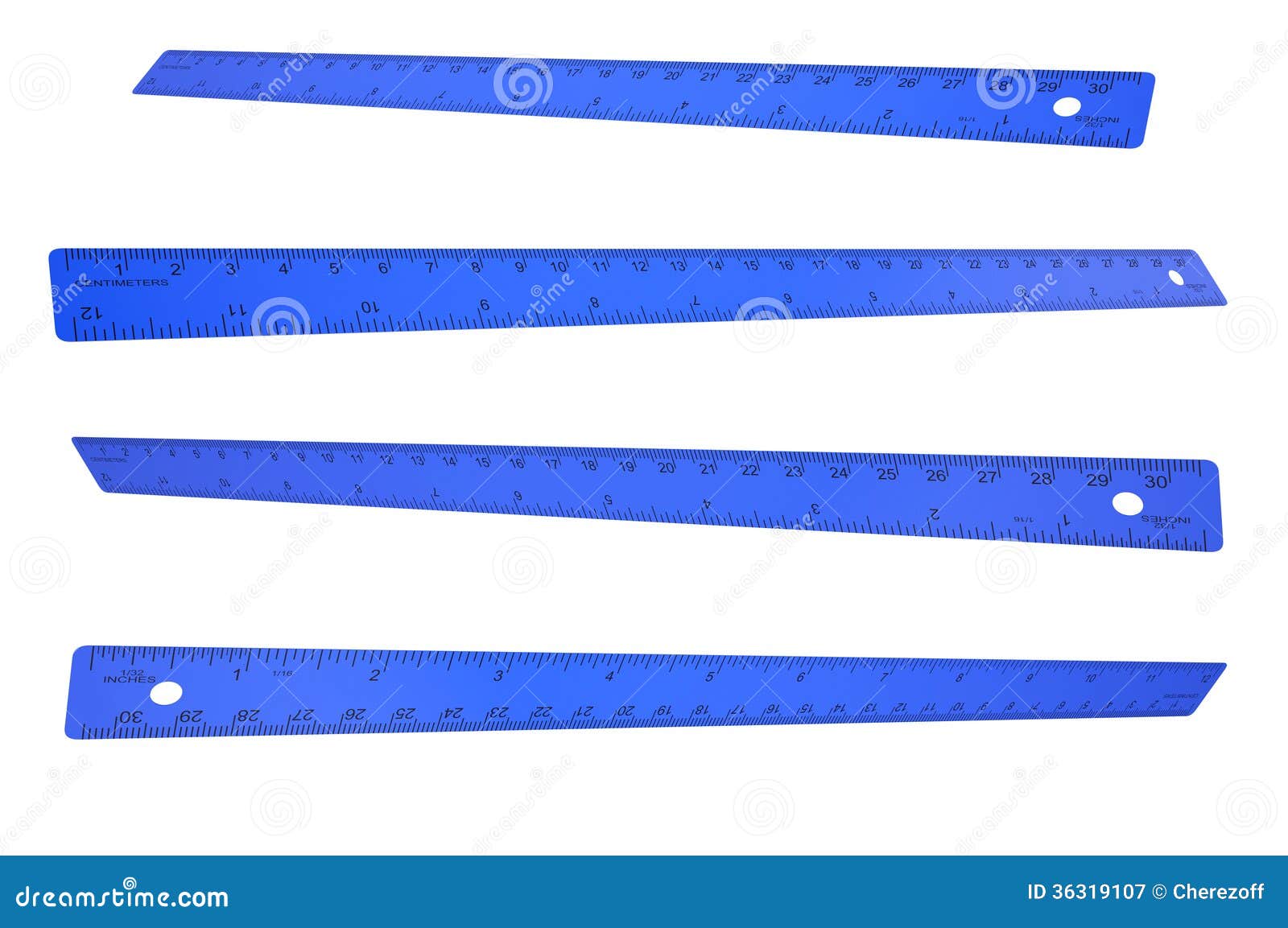 Blue plastic ruler stock illustration. Illustration of isolated - 36319107