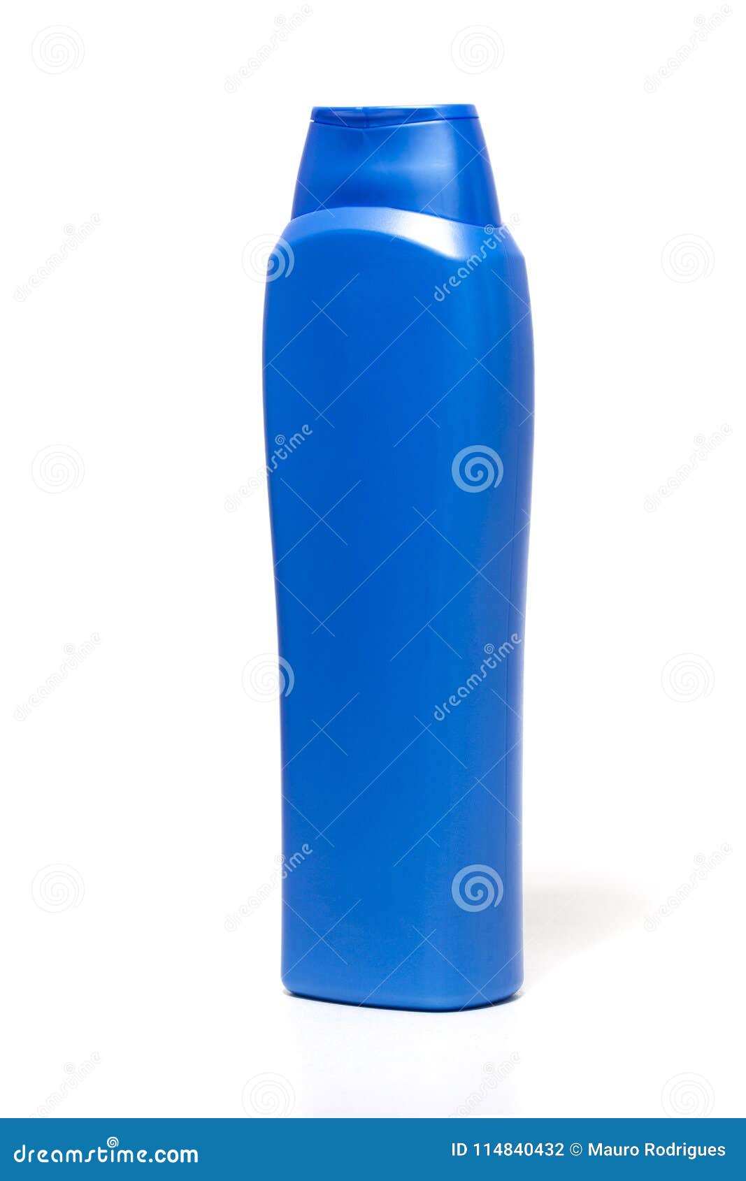 Blue Plastic Shampoo Container Stock Photo - Image of treatment, shower ...