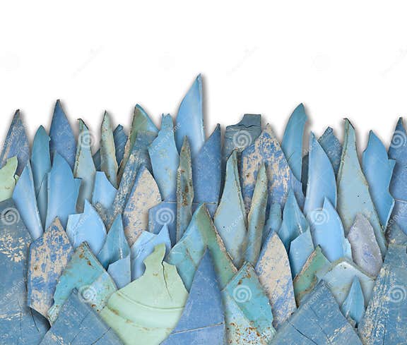 Blue plastic shards stock photo. Image of broken, sharp - 84962592