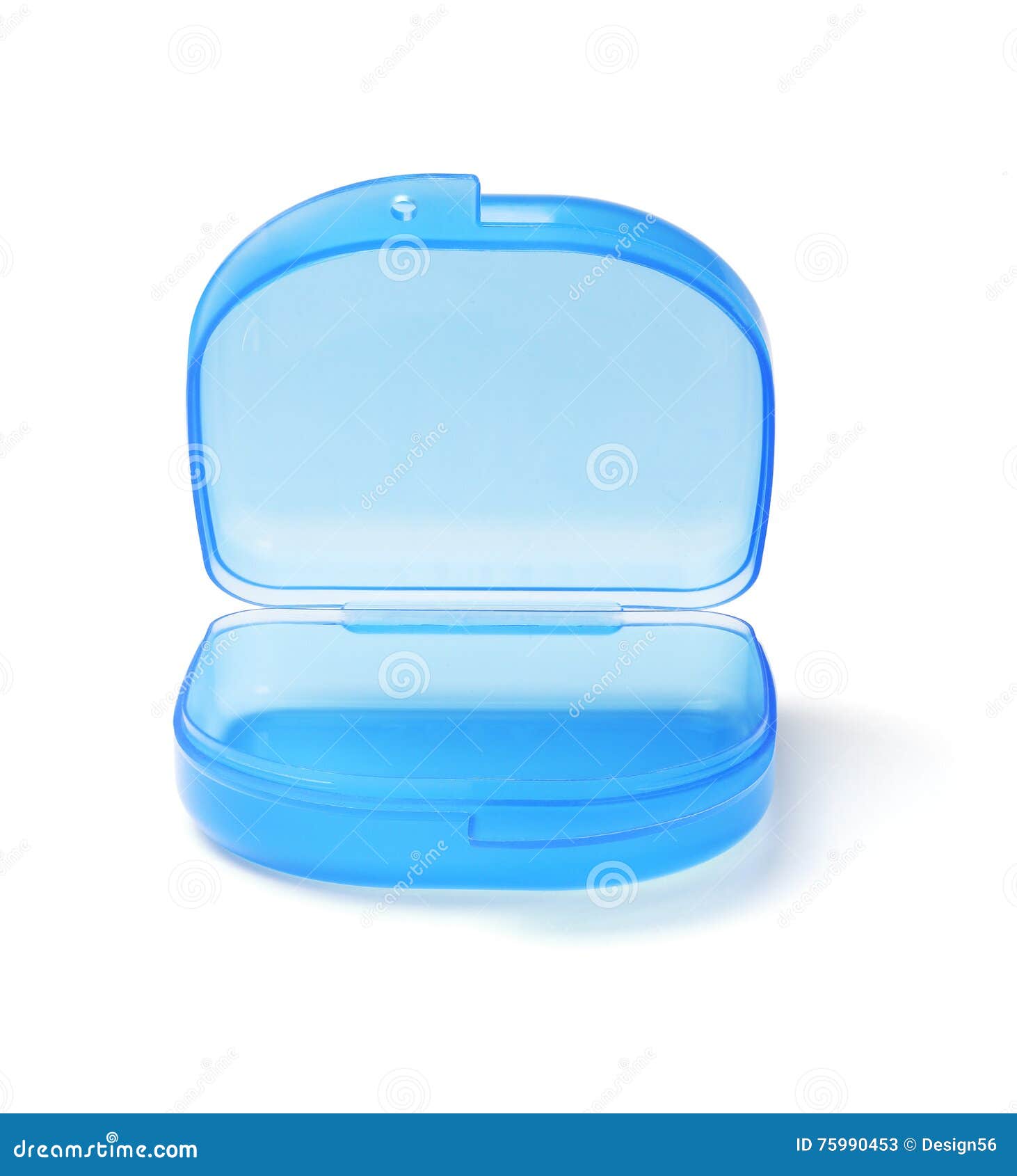 Blue Plastic Storage Container Stock Image - Image of close, recycle ...