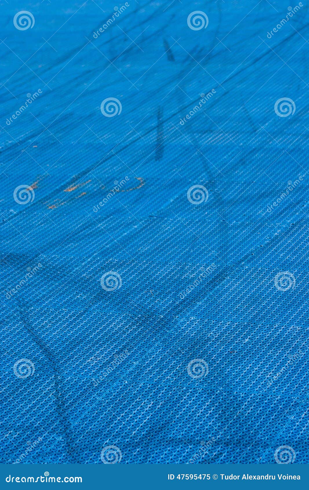 Blue Plastic Texture Playground with Trails on it. Stock Image - Image ...