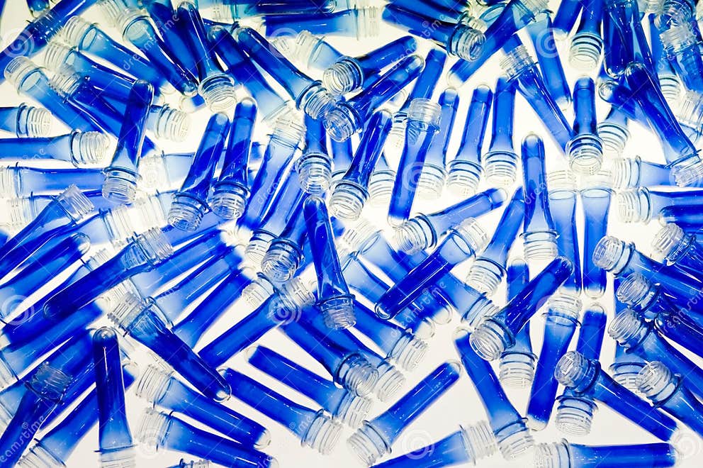 Blue plastic tubes stock image. Image of polymer, packaging - 16766211