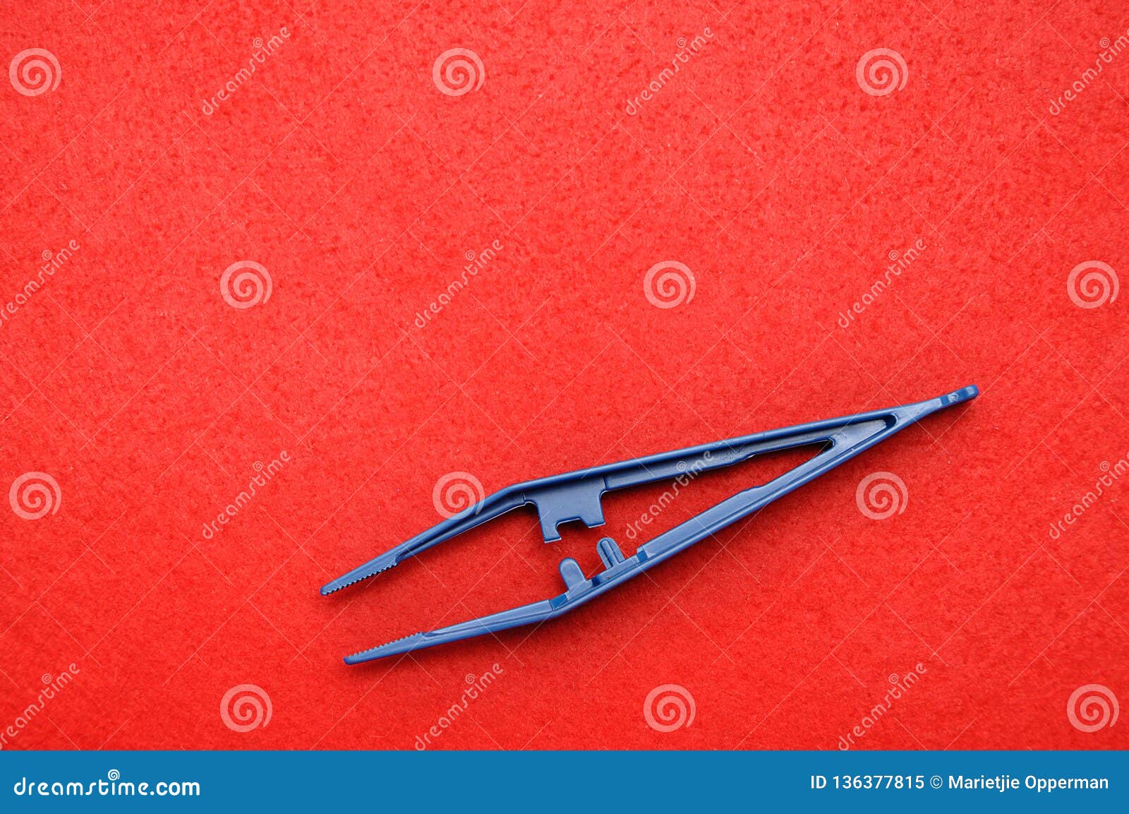 A blue plastic tweezers stock image. Image of salon - 136377815
