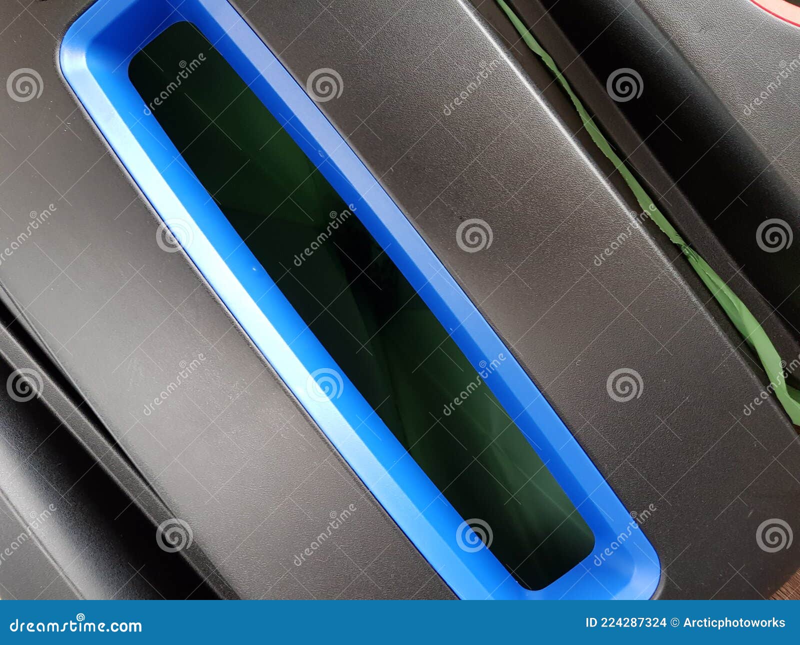 Blue Plastic Waste Disposal Bin for Recycling Stock Photo - Image of ...