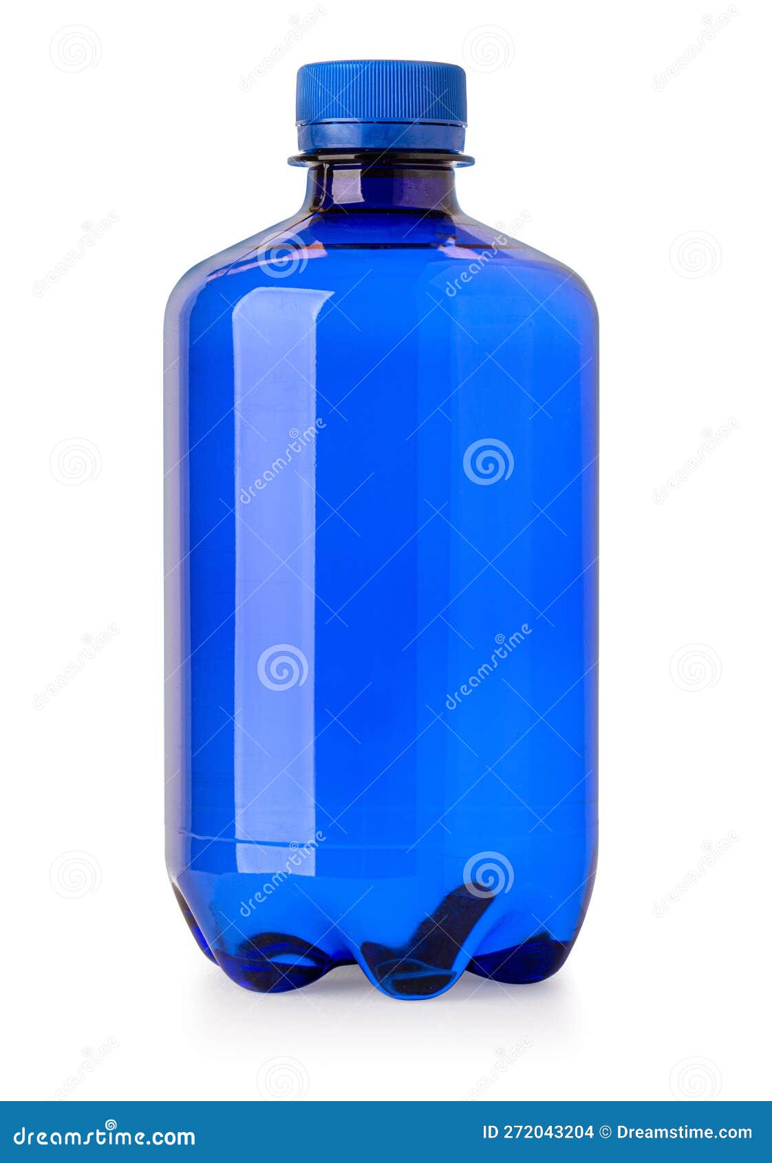 Blue plastic water bottle stock photo. Image of beverage - 272043204