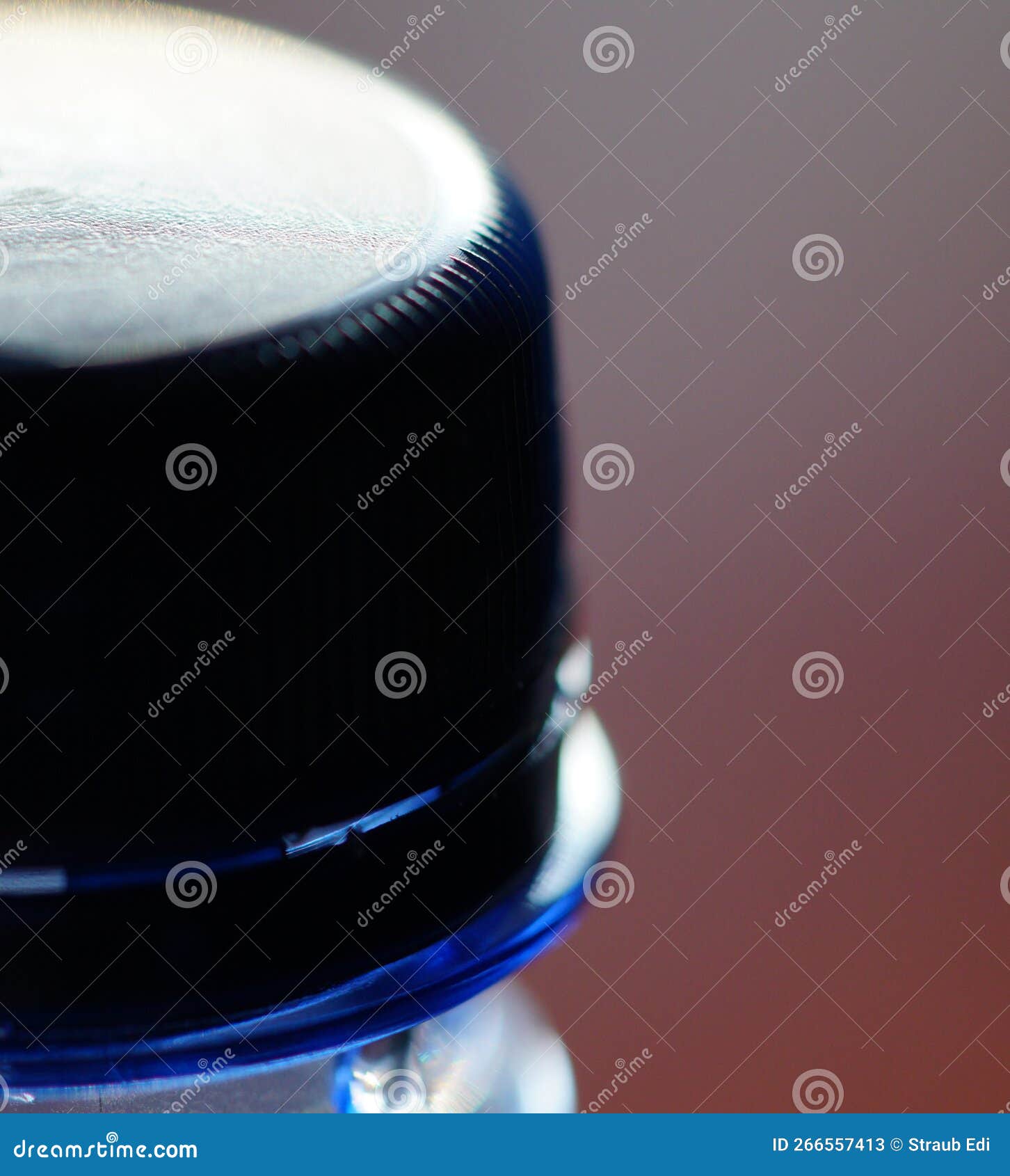 Blue plastic water cap stock image. Image of indoor - 266557413