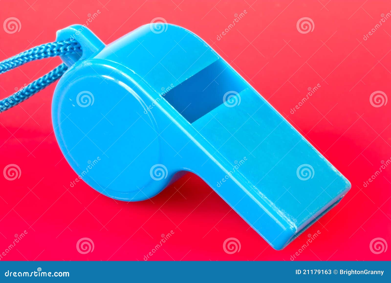 Blue plastic whistle stock image. Image of background - 21179163