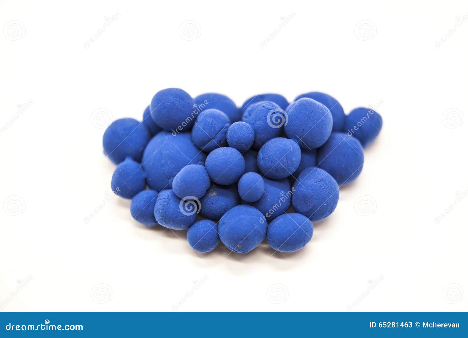 Blue Plasticine Close-up Cloud on a White Background Stock Image ...
