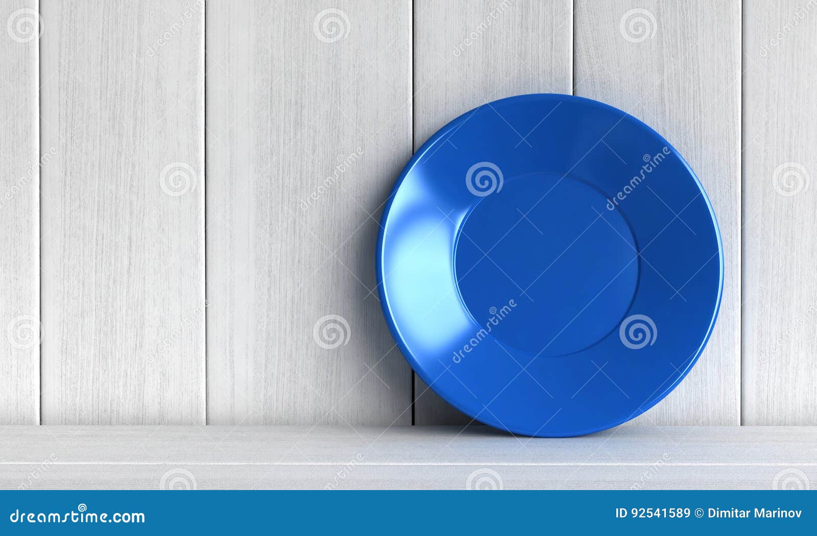Blue plate stock illustration. Illustration of white - 92541589