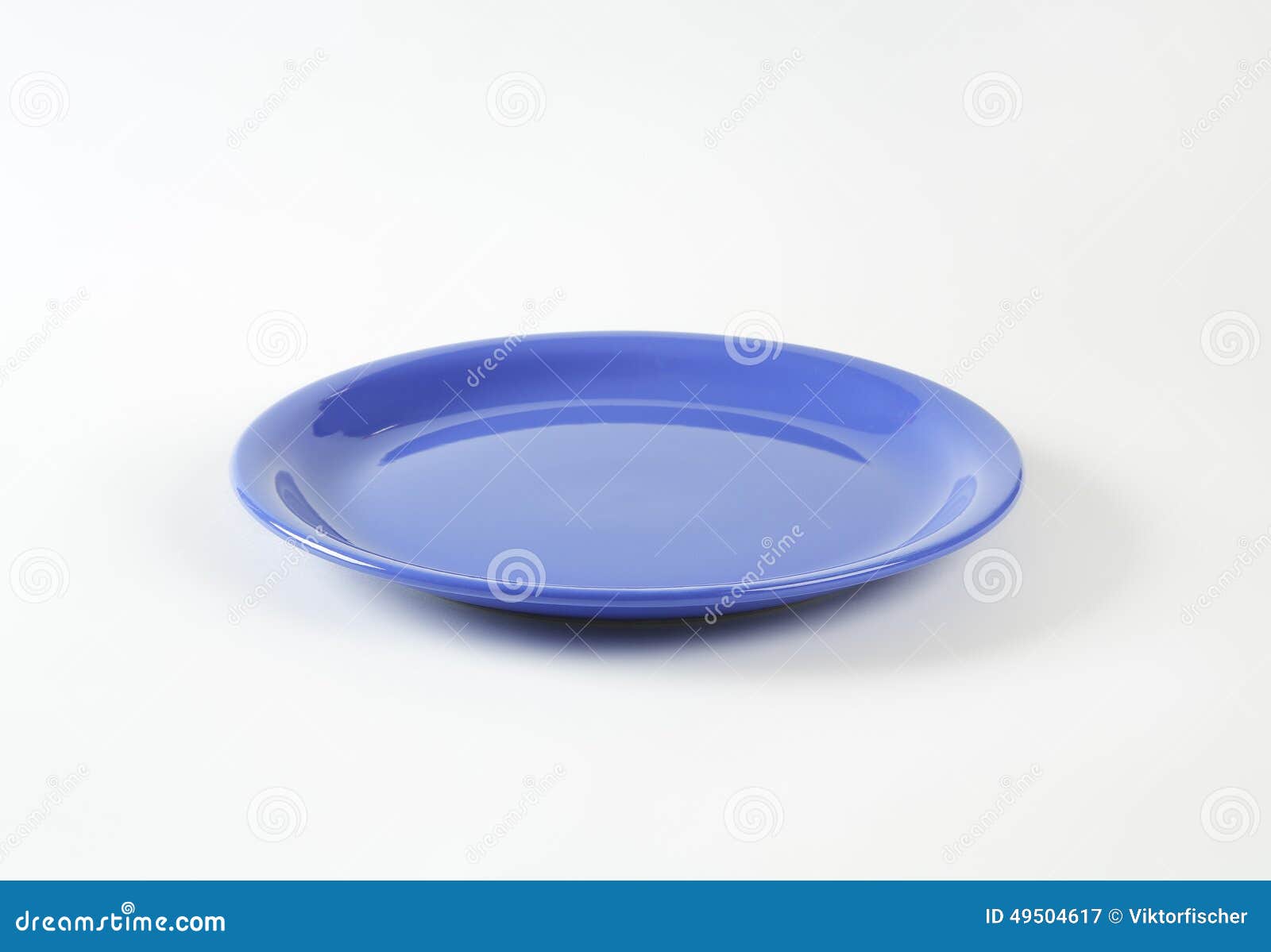 Blue plate stock image. Image of object, pottery, round - 49504617