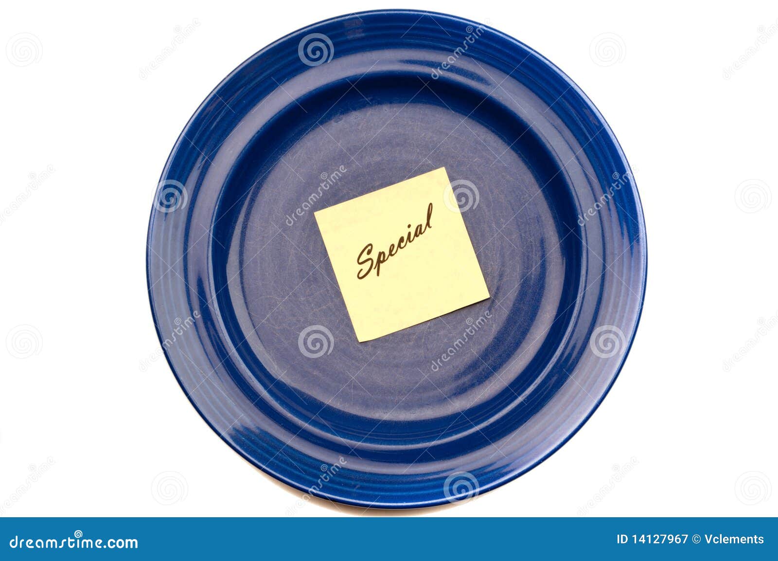 Blue plate special stock image. Image of silver, ceramics - 14127967