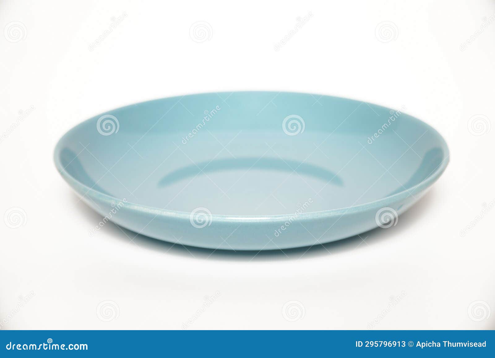 Blue Plate on White Background,blue Sheet on White Background Stock ...