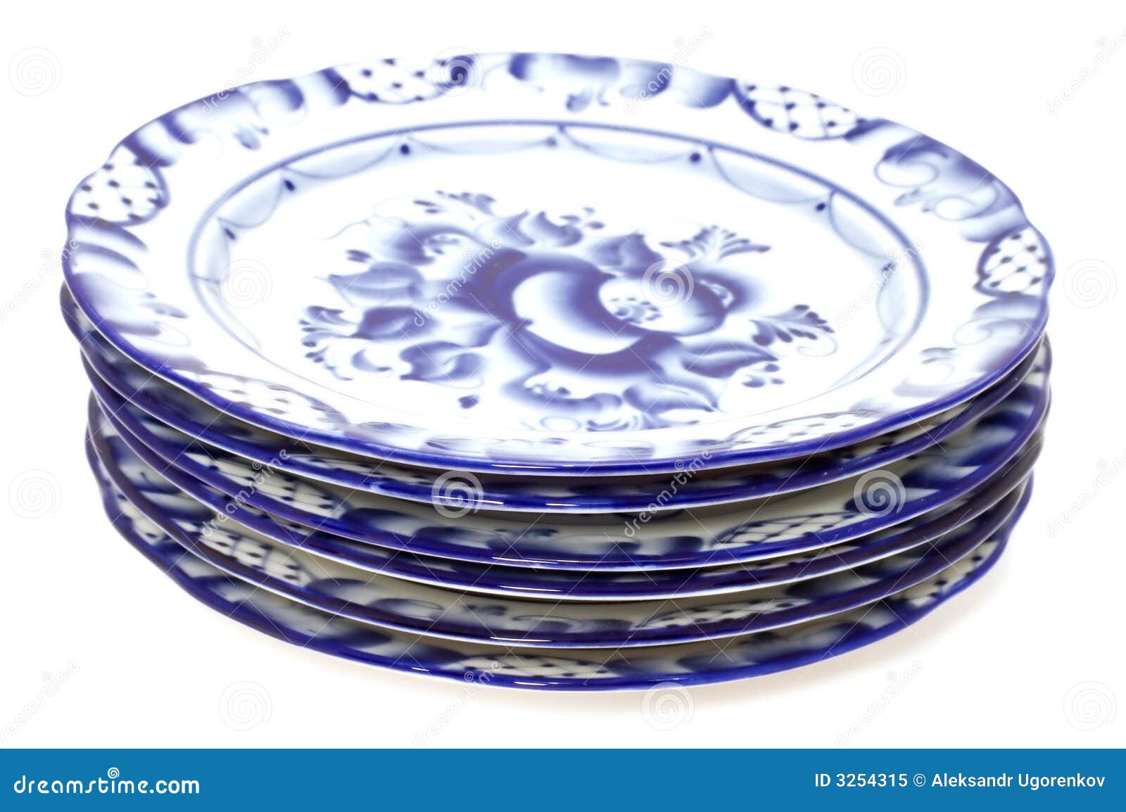 Blue plates stock image. Image of cook, craftsmanship - 3254315