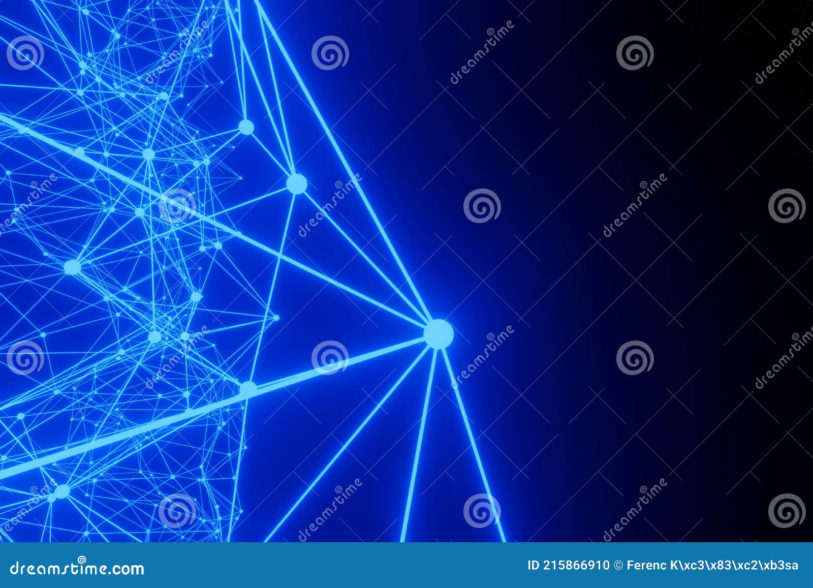 Blue Plexus Background stock illustration. Illustration of blue - 215866910