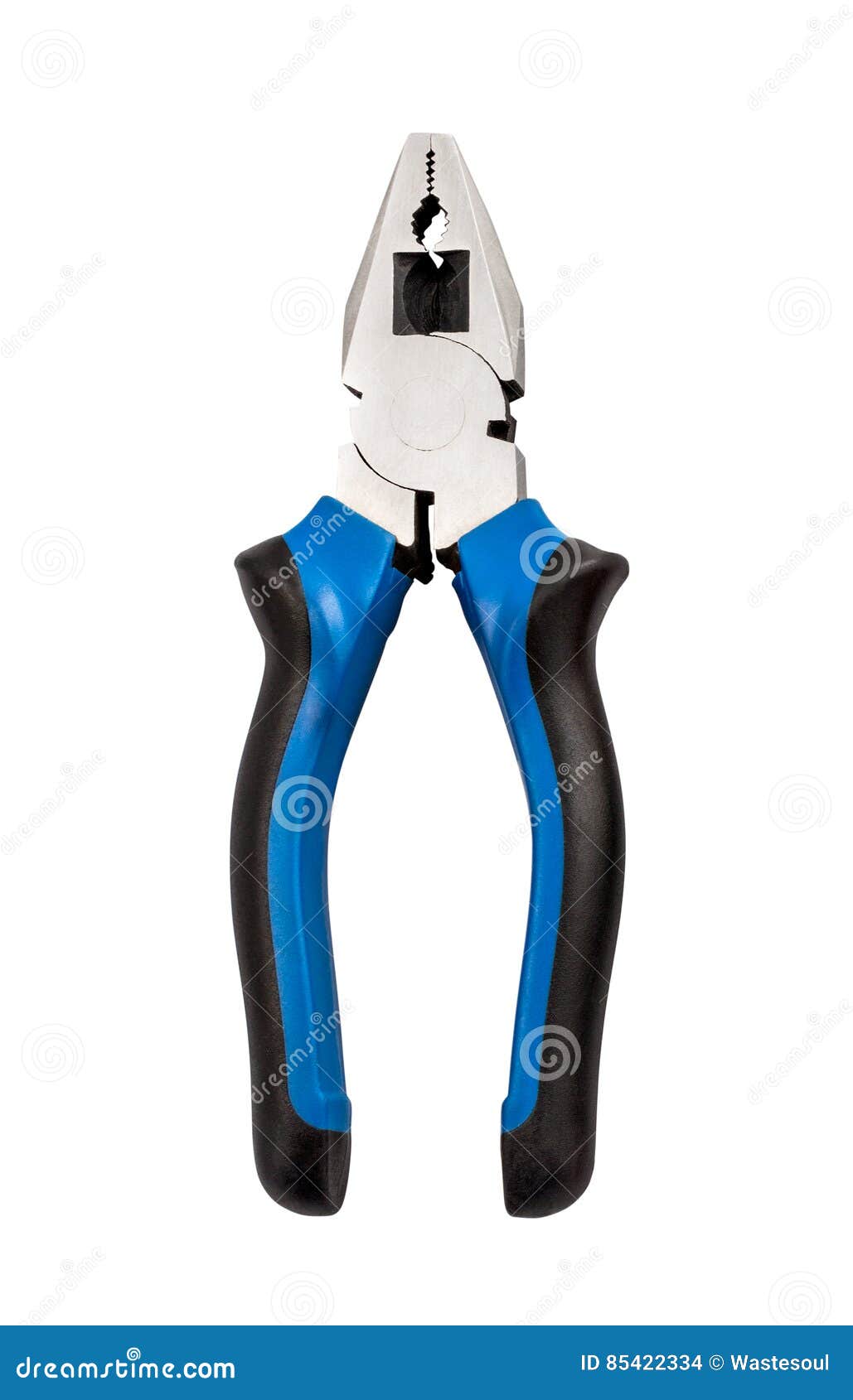 Blue Pliers on the White Background Stock Photo - Image of orderly ...