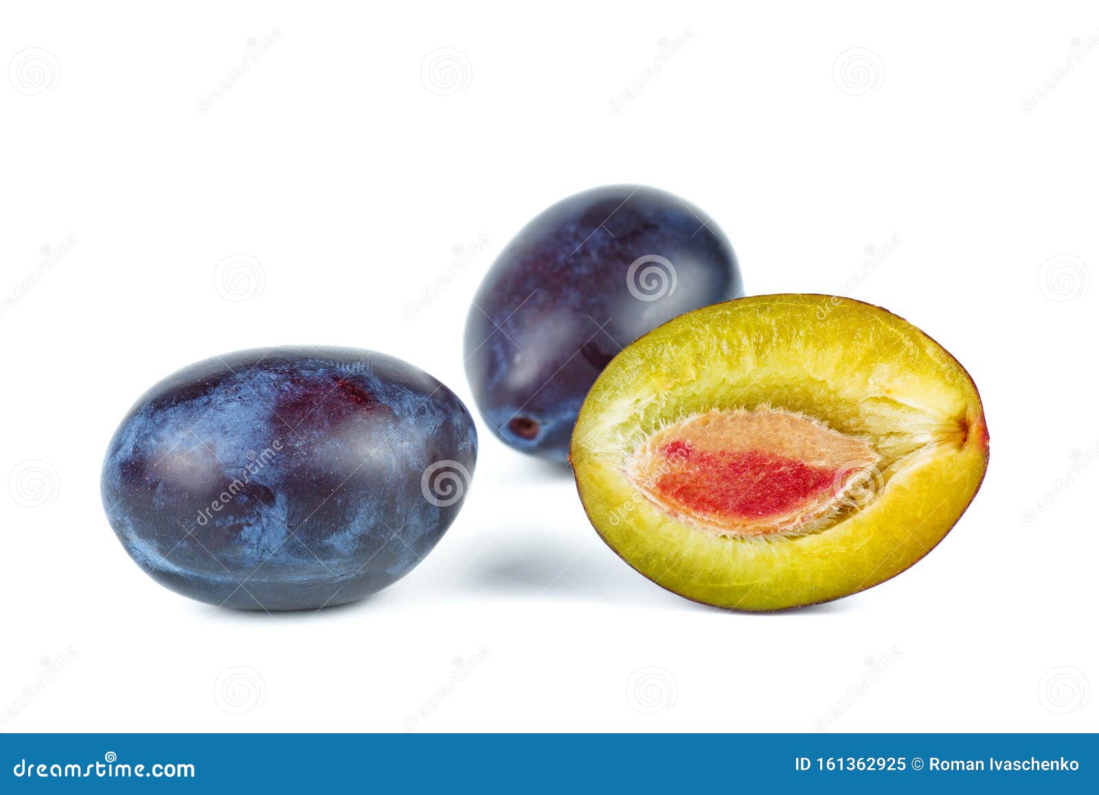 Blue plums stock image. Image of isolated, purple, healthy - 161362925