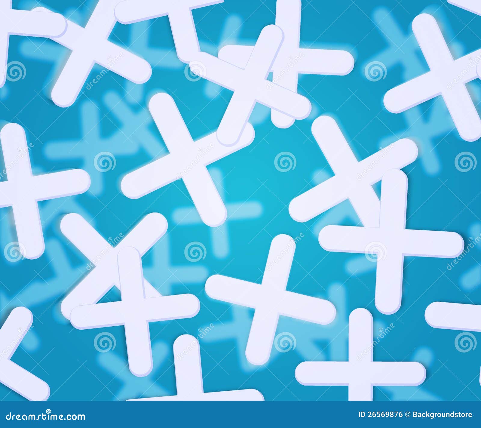 Blue Plus Abstract Background Stock Illustration - Illustration of ...