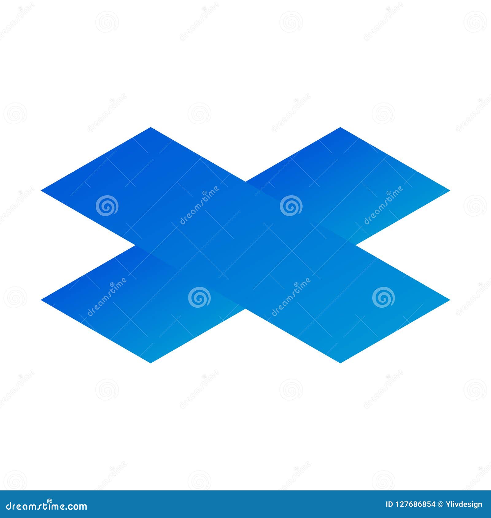 Blue Plus Sign Icon, Isometric Style Stock Vector - Illustration of ...