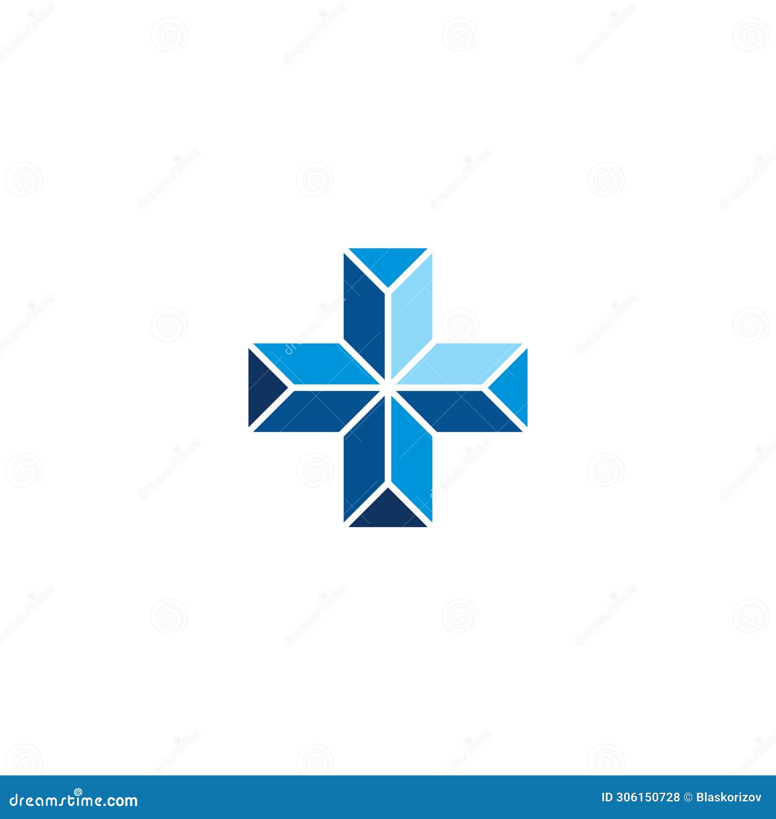 Blue Plus Symbol Vector Logo Icon Stock Vector - Illustration of ...