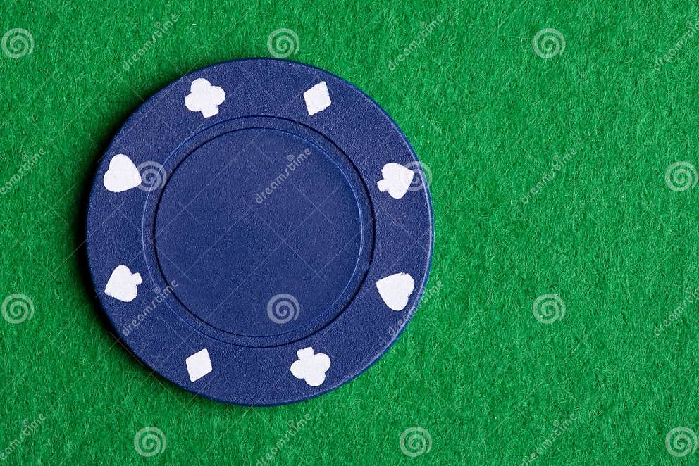 Blue Poker Chip stock image. Image of lucky, chance, addiction - 6952827