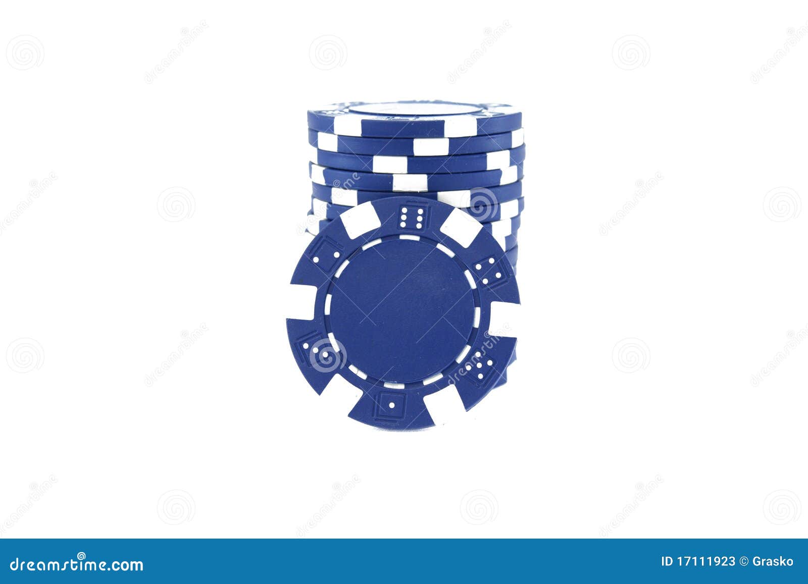 Blue poker chips stock image. Image of risk, white, chips - 17111923