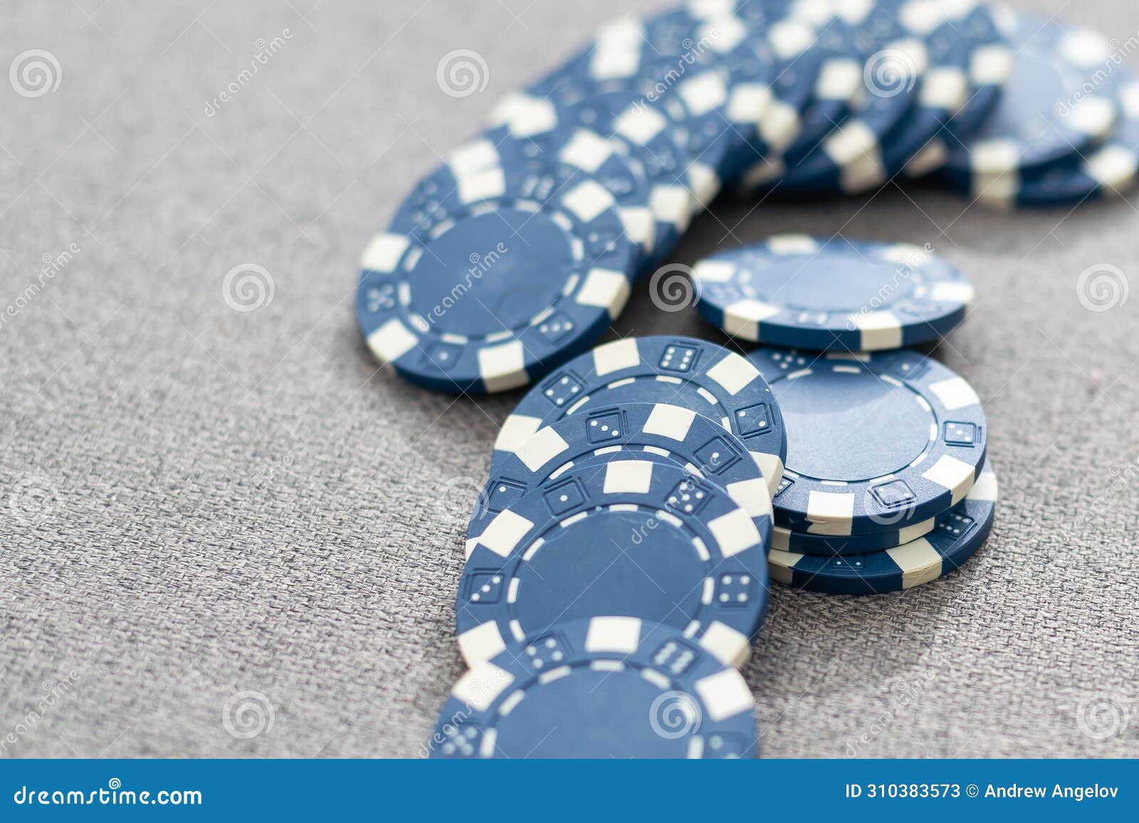 Blue Poker Chips on Stock Market Chart Background Stock Image - Image ...