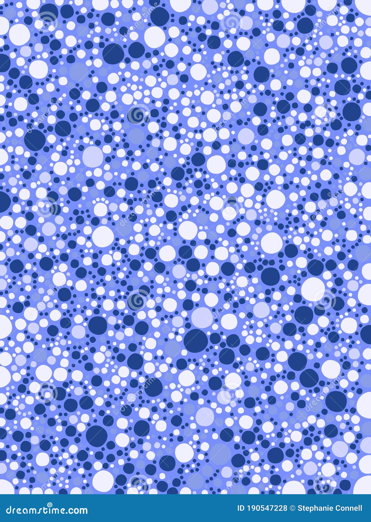 Blue Polka Dot Pattern Design for Wallpaper, Background, Textile Art ...
