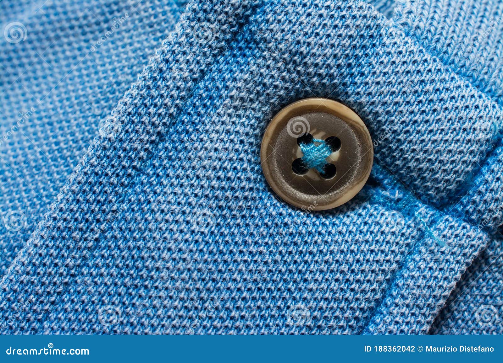 Blue Polo Shirt Texture, Cotton Fabric. Textile Background Stock Photo ...