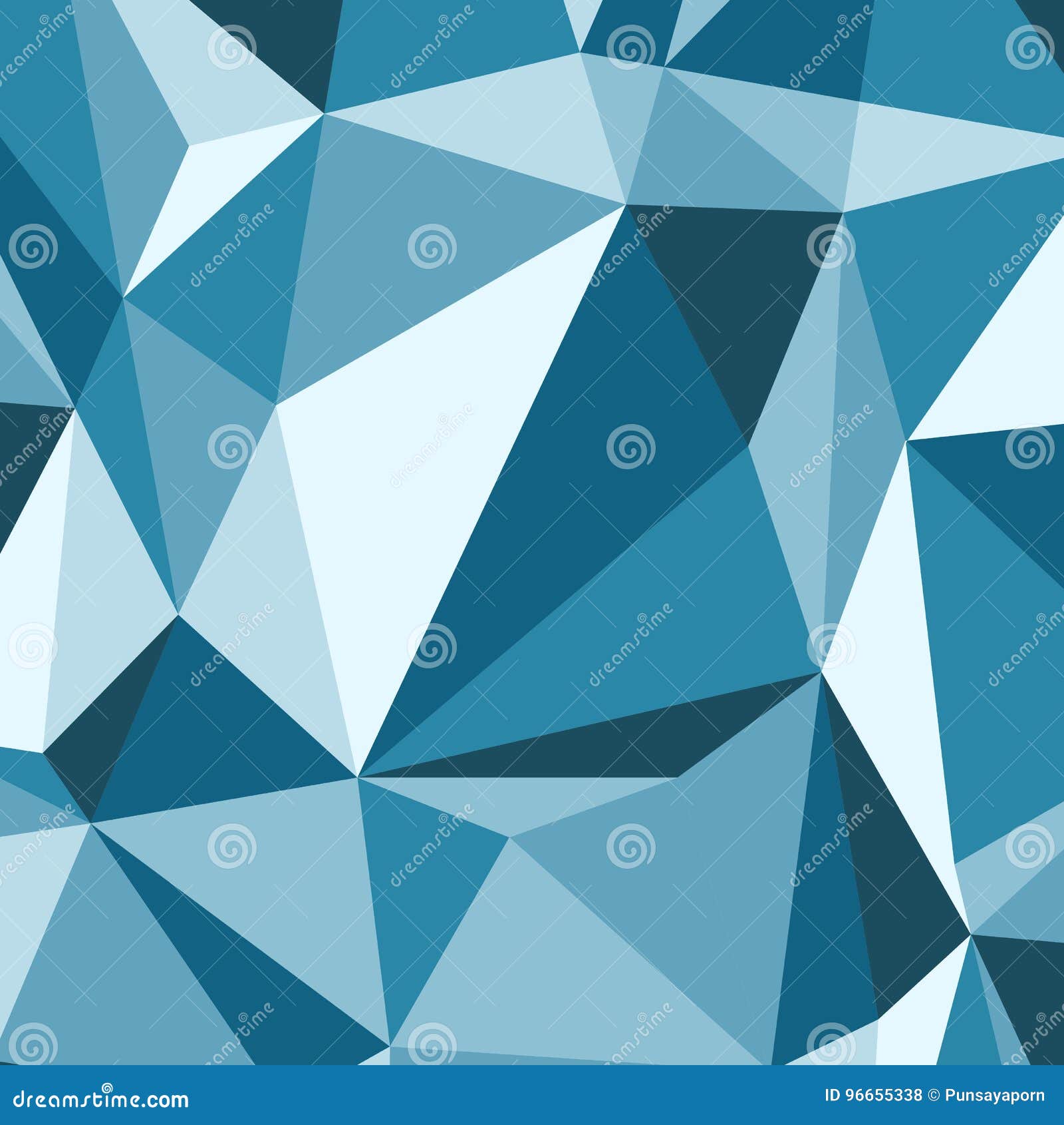 Blue Polygon Abstract Triangle Background Stock Vector - Illustration ...