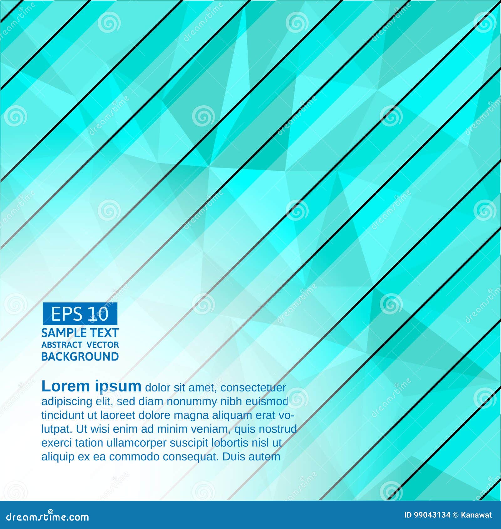 Blue Polygon and Lines Abstract Vector Background Stock Vector ...