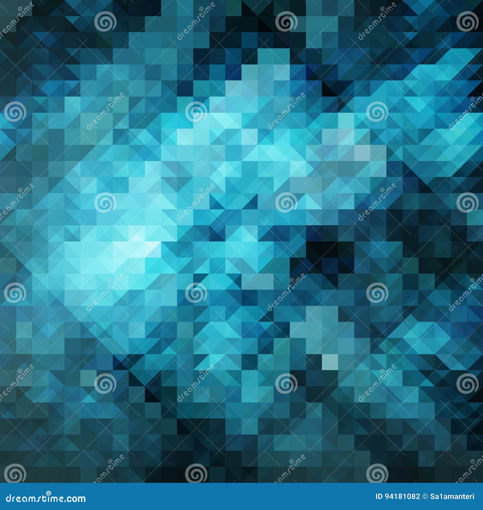 Blue Polygonal Mosaic Background Stock Illustration - Illustration of ...