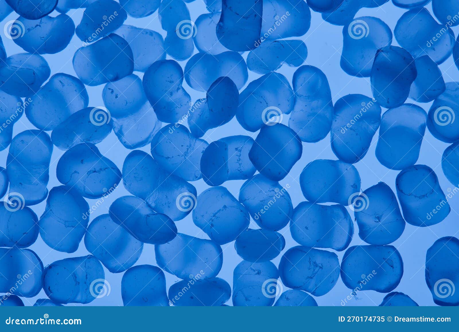 Blue Polymer Resin Granulate for Background Stock Image - Image of ...