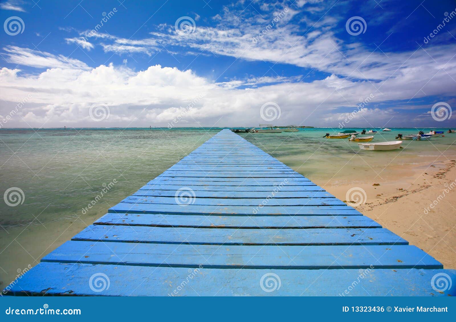 Blue pontoon stock photo. Image of leisure, shore, transparent - 13323436