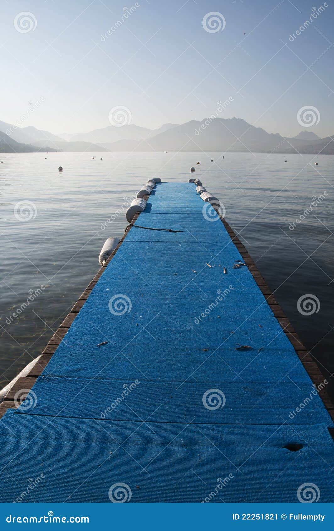 Blue Pontoon on Lake Annecy Stock Image - Image of europe, boat: 22251821