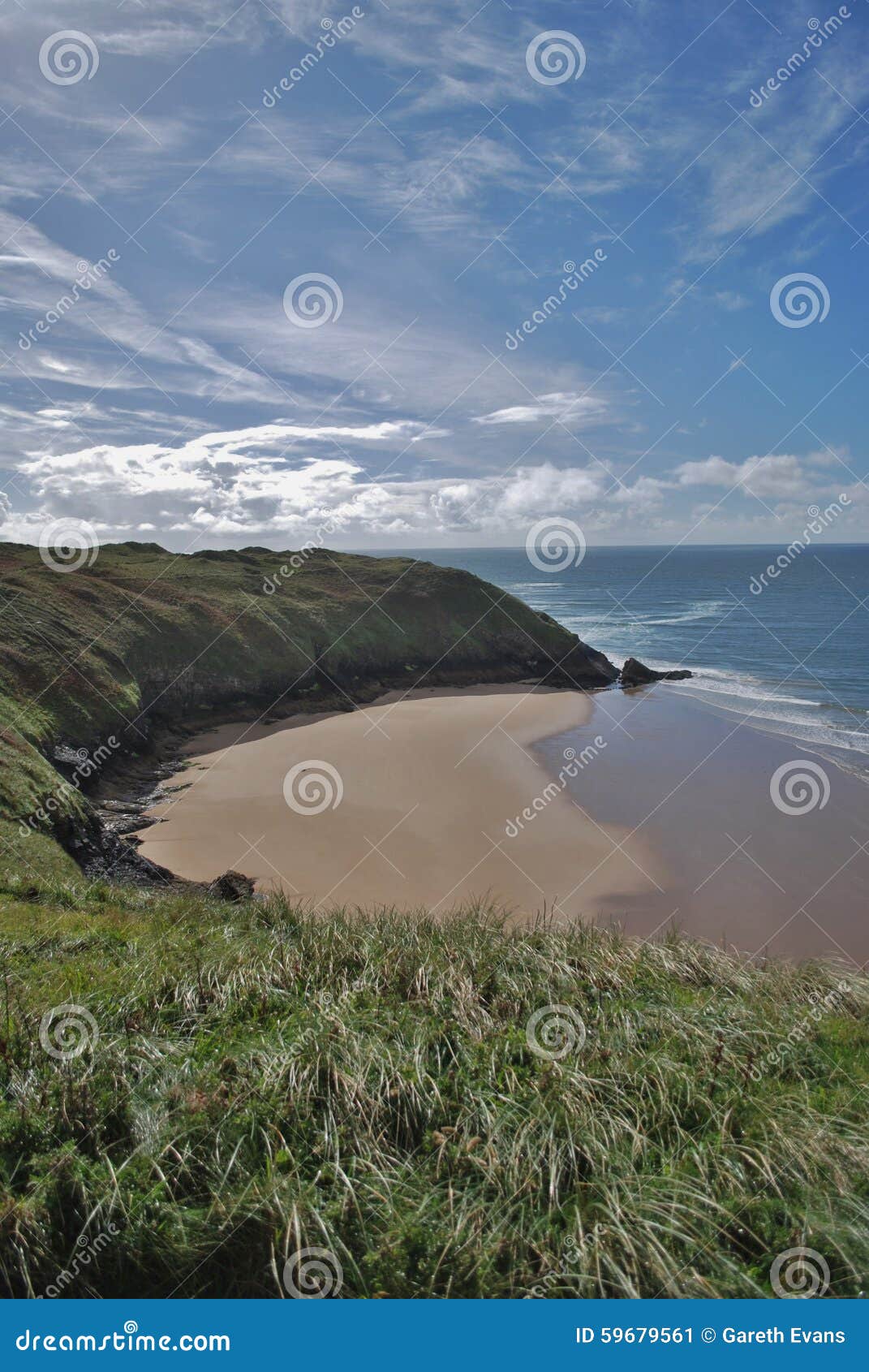 Blue Pool Bay. stock image. Image of beach, beaten, isolation - 59679561