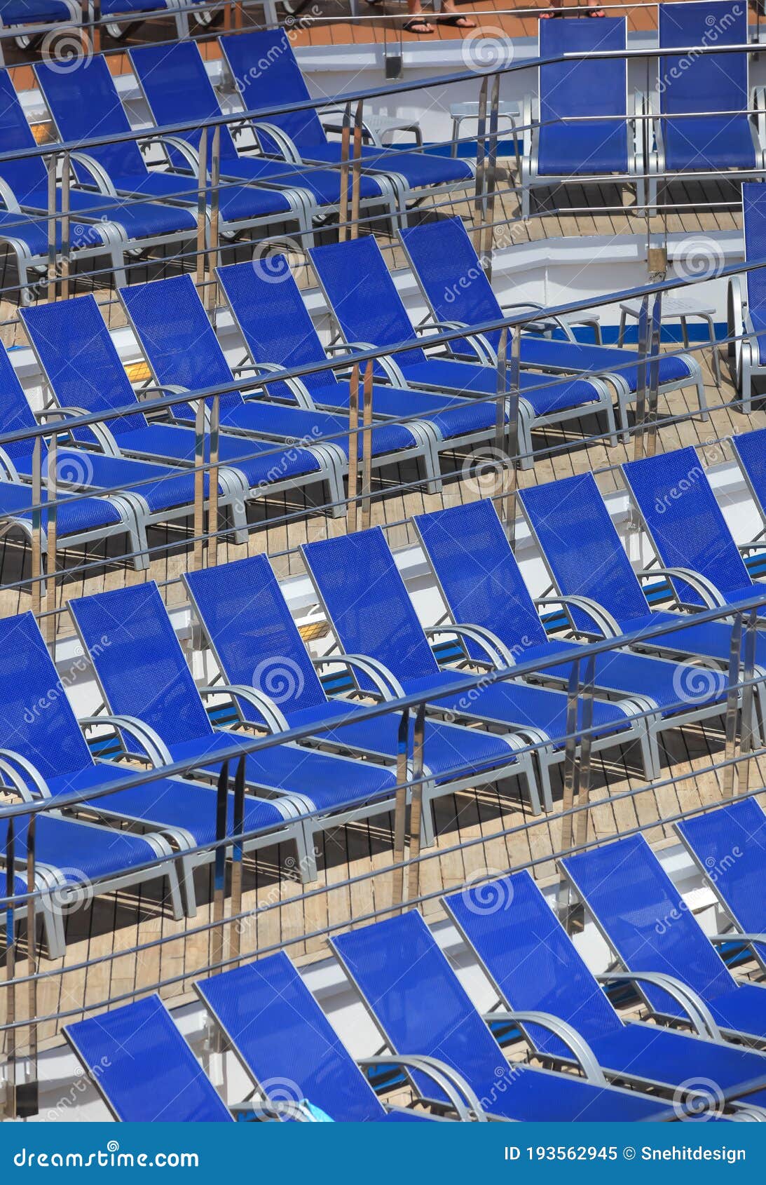 Blue Pool Chairs Arranged in a Row Stock Image - Image of chairs ...