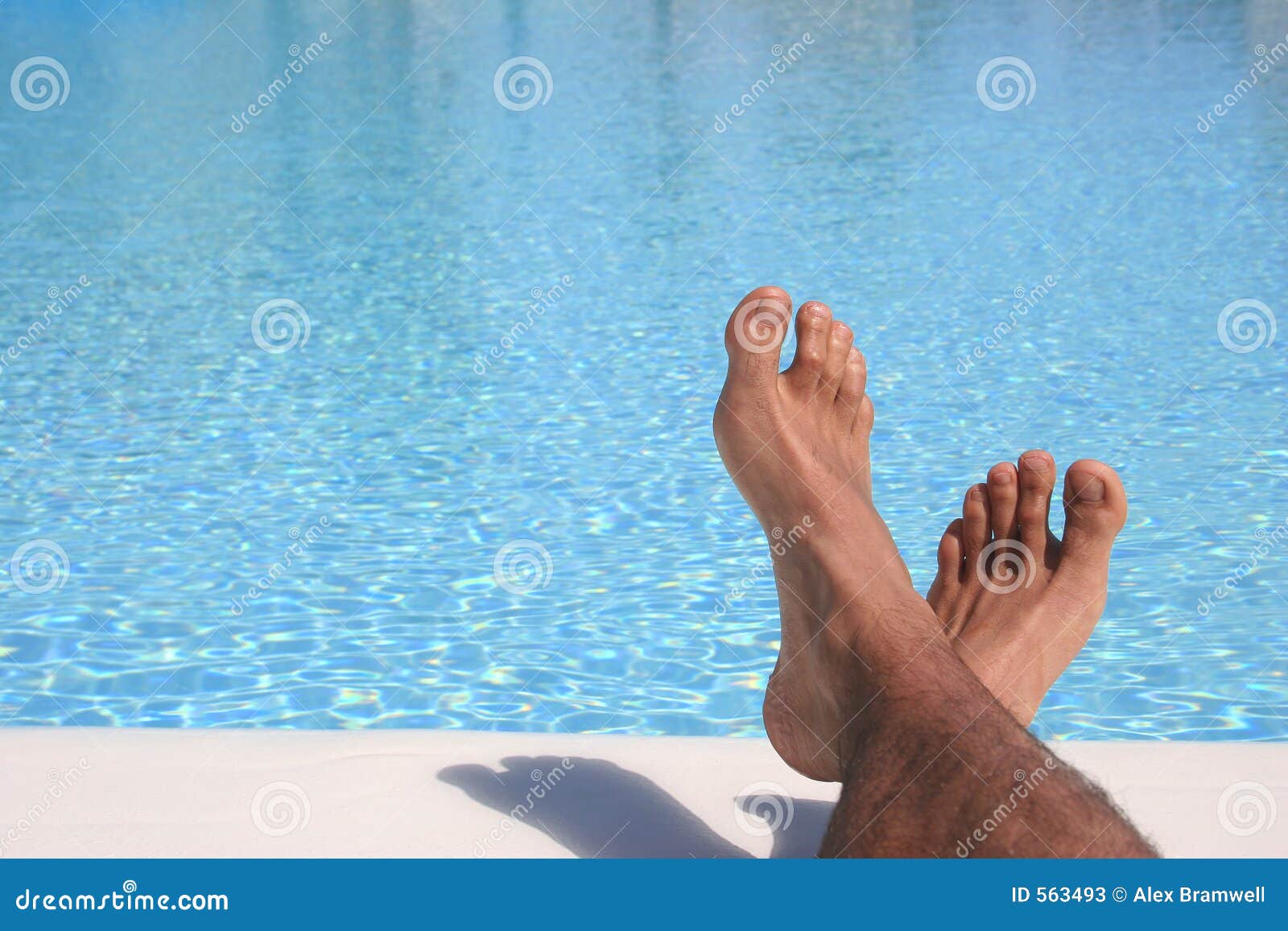 Blue Pool Feet stock image. Image of enjoyment, body, holiday - 563493