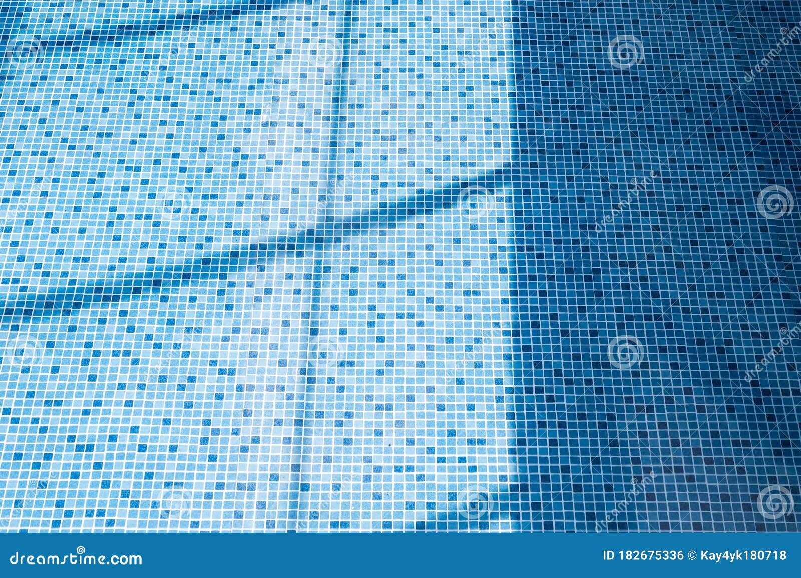 Blue Pool Tiles in a Small Square Stock Photo - Image of graphic, tiles ...
