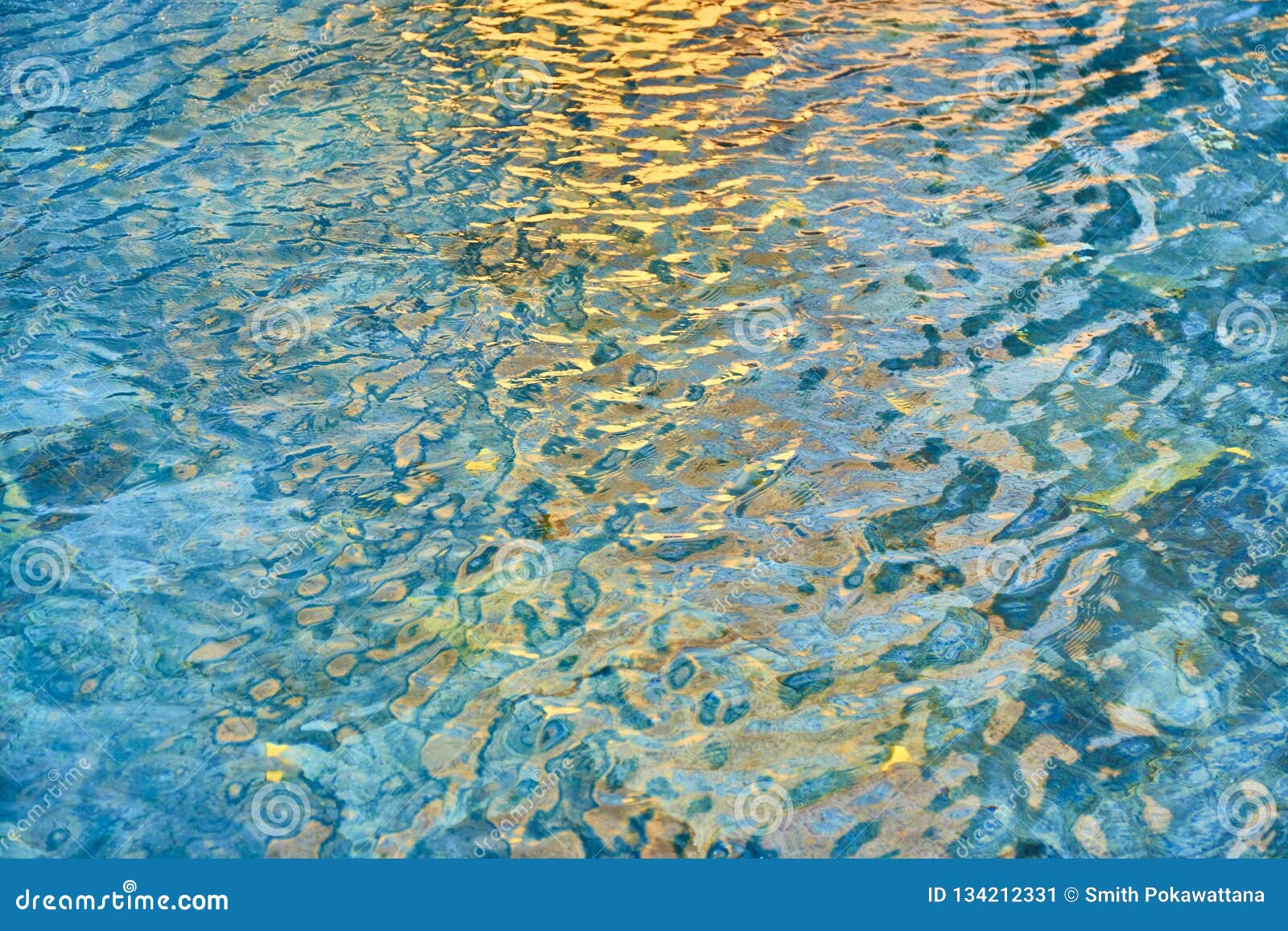 Pool Transparent Water with Sun Reflections Stock Image - Image of ...