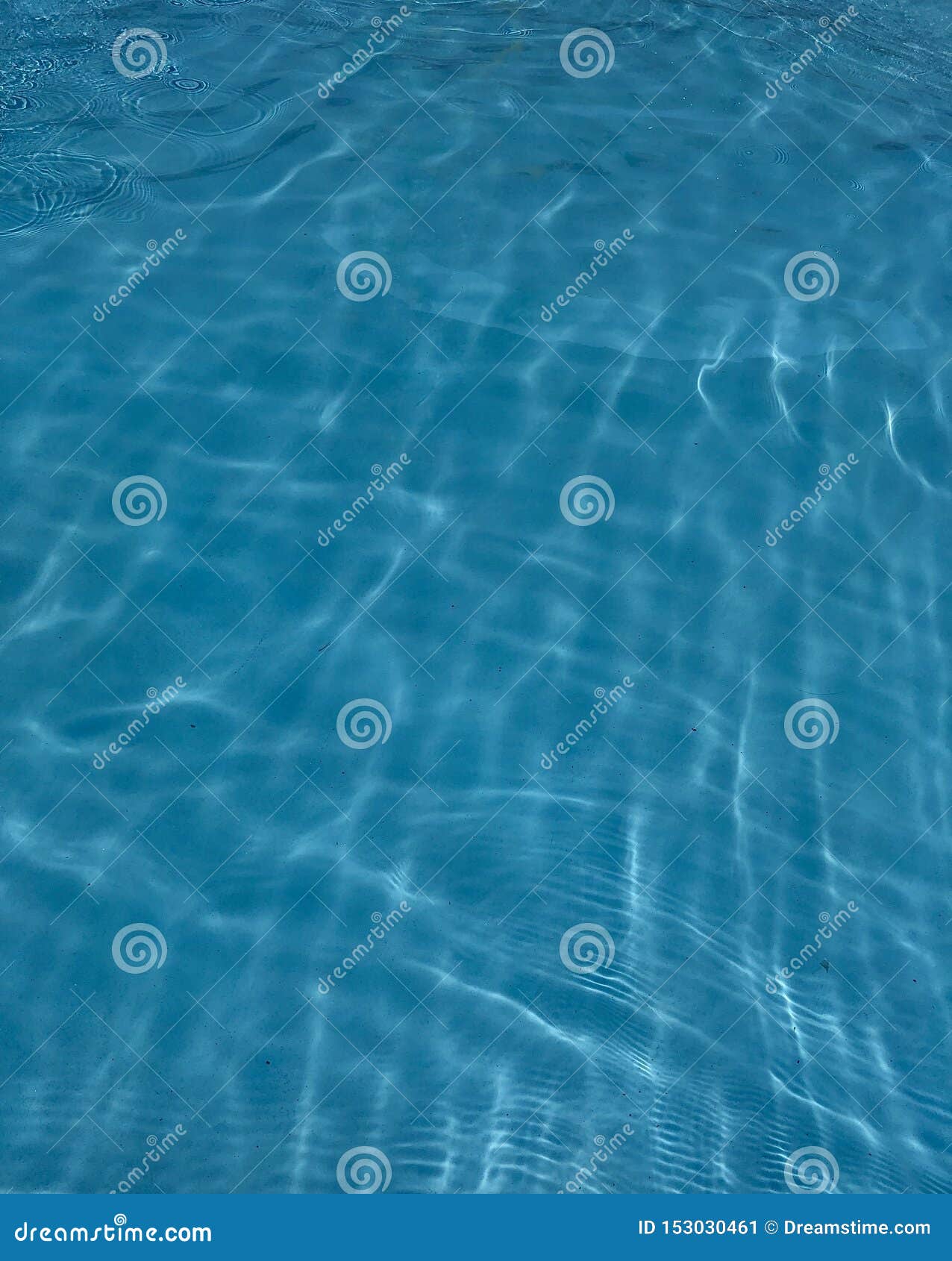 Blue Pool Water Reflection Glare Stock Image - Image of macro, post ...
