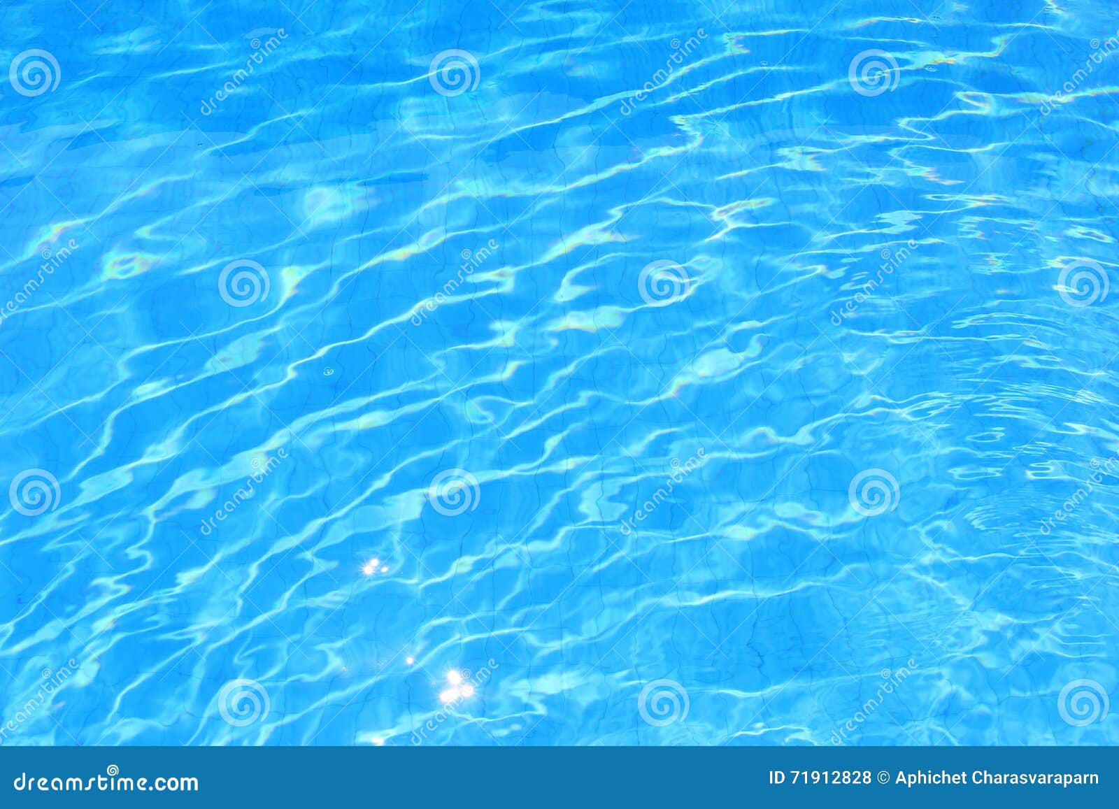 Blue Pool Water with Sun Reflection Background Stock Photo - Image of ...