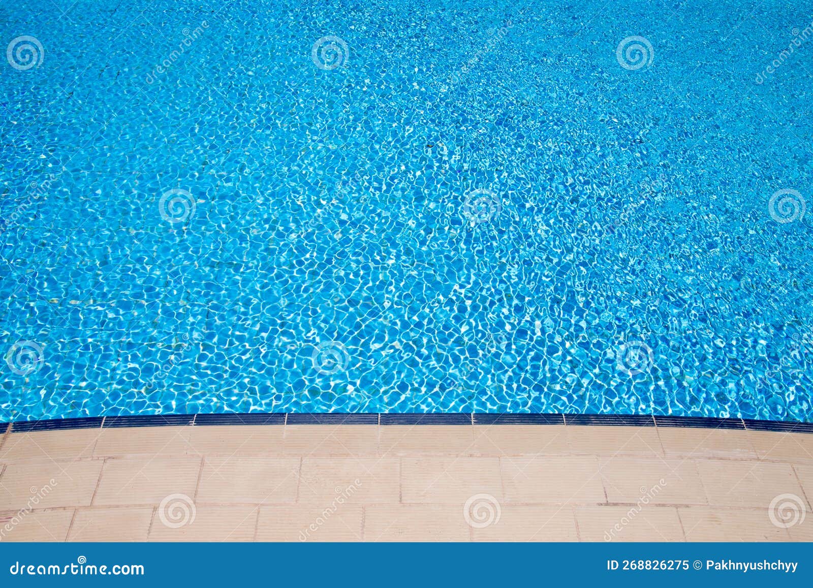 Blue pool water stock image. Image of recreation, summer - 268826275