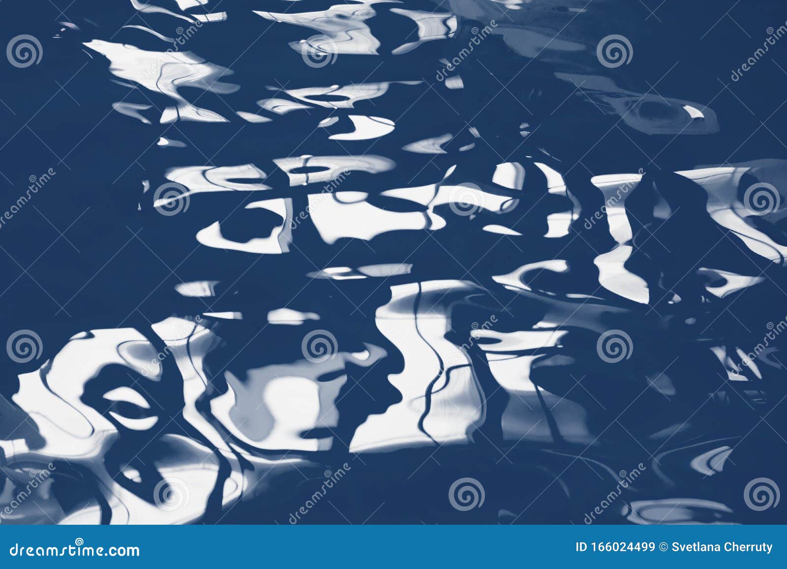 Blue Pool Water with Sun Reflections. Abstract Blurred Pattern Stock ...